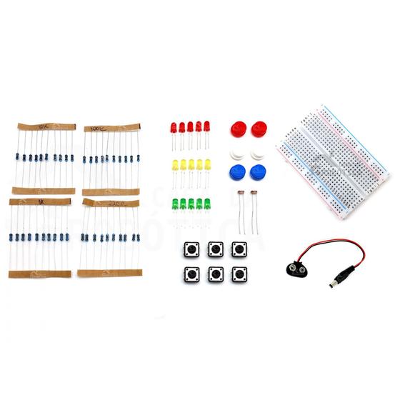 Kit Iniciante com Protoboard e mais 80 Pcs! Sem Placa Uno - Casa Da ...