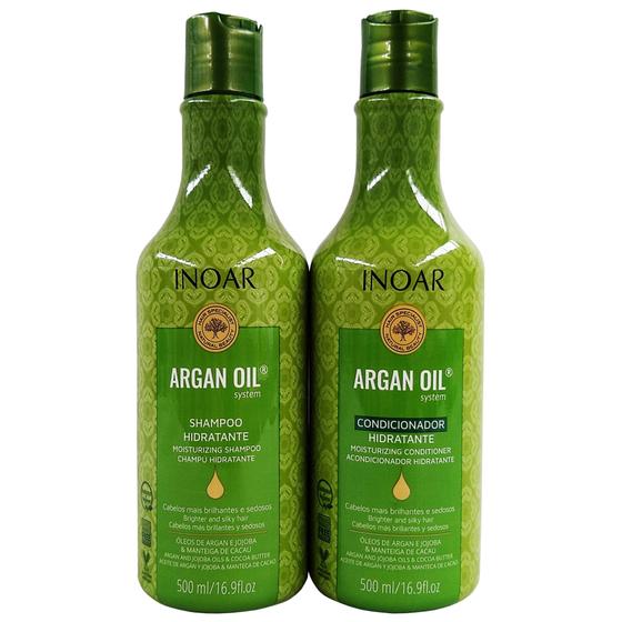 Kit inoar argan oil system shampoo e condicionador 500ml - Kit Shampoo ...