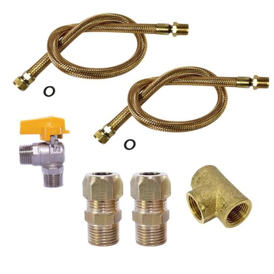 Kit instalação Cooktop e Forno 80cm Mangueira Gás encanado - SRV Gás ...