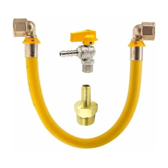 Kit Instalação Gás com Tubo Pex 1M + Conexões Completa 01 - Astra - Kit ...