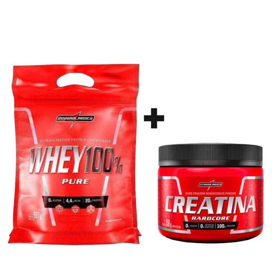 Kit integralmedica whey 100% refil 907g+creatina 150g - INTEGRAL MEDICA ...