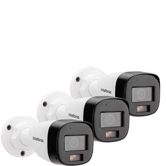 Kit Intelbras 3 Câmeras de Segurança 3220 B Multi-hd Vhd Full Color Com ...