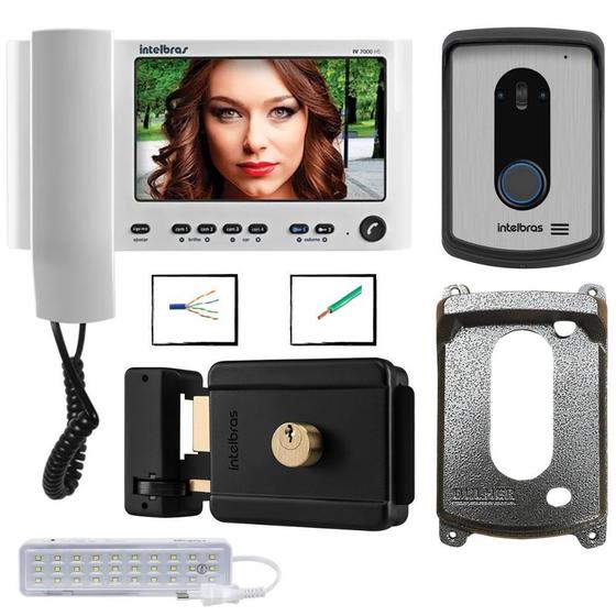Kit Interfone Camera IV 7010 HS Intelbras e Fechadura FX 500 ...