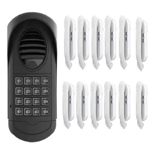 Kit Interfone Coletivo AGL 16 Pontos S300 Com 12 Monofones - Interfone ...