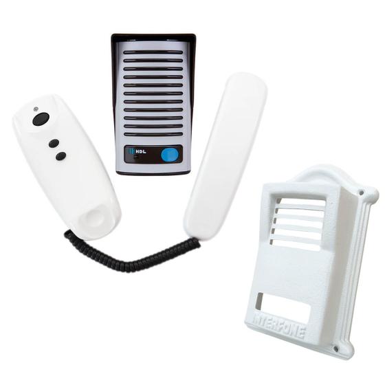 Kit Interfone Residencial HDL F8 NTL Com Protetor Externo de Alumínio ...