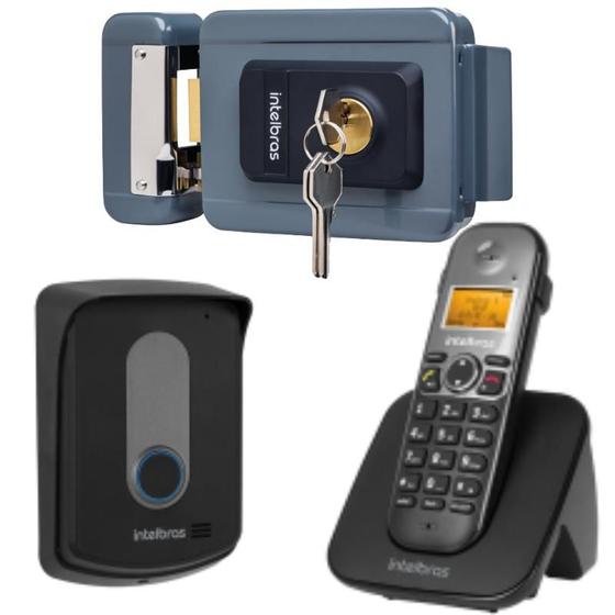 Kit Interfone Telefone e Porteiro sem fio TIS 5010 e Fechadura FX1500 ...