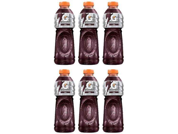 Kit Isotônico Gatorade Uva 500ml 6 Unidades - Isotônico e Hidrotônico ...
