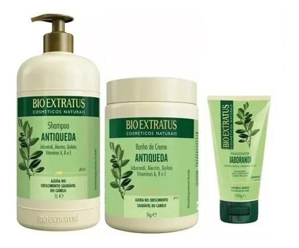 Kit Jaborandi Antiqueda Shampoo Banho De Creme Finalizador - Bio ...