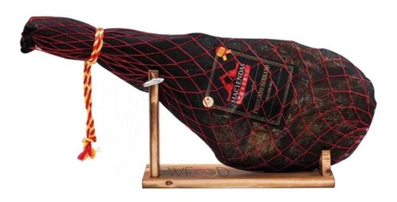 Kit Jamon Espanhol Presunto Serrano Cru 6Kg + Suporte + Faca - Valent ...