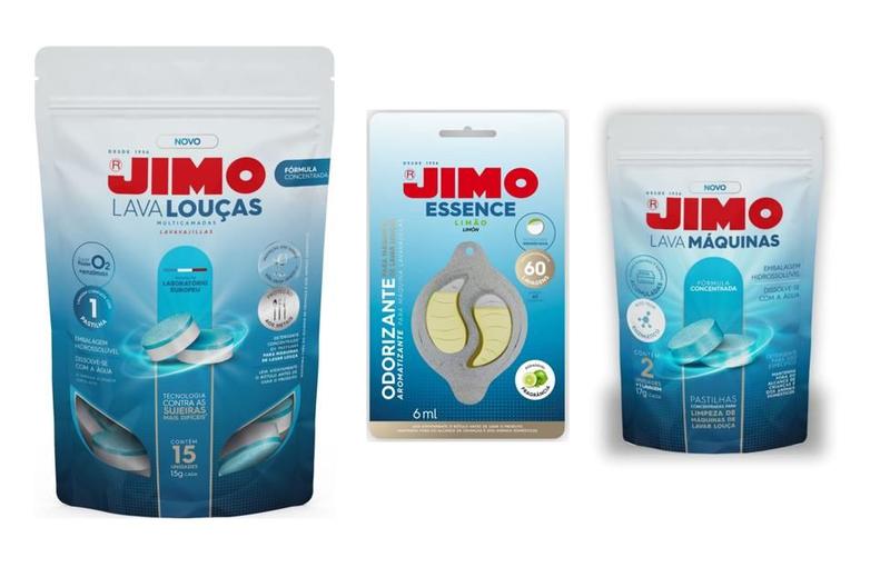 Kit Jimo Lava Louças MultiCamadas 15 pastilhas 15g + 1 Jimo Lava ...