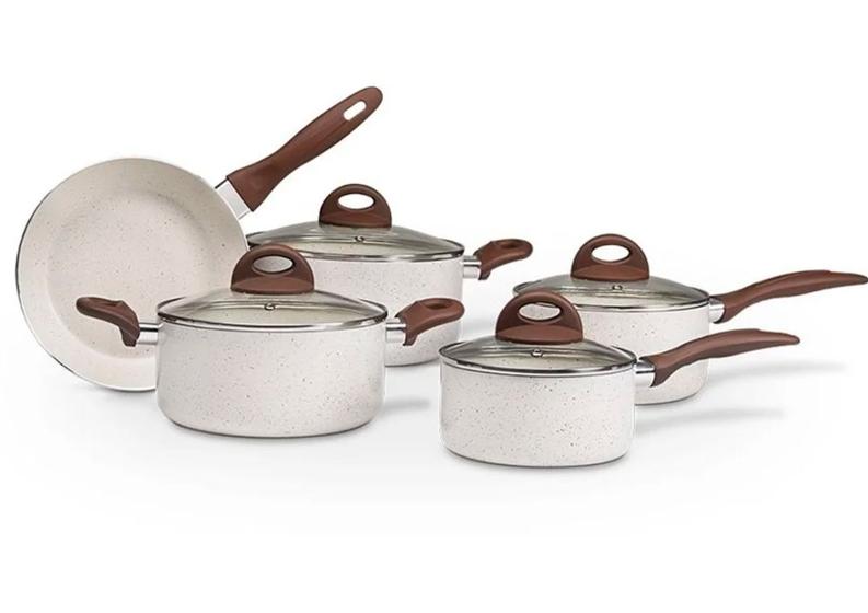 Kit Jogo De Panelas Brinox Vanilla Indução Cerâmico 5 Peças - BRINOX ...