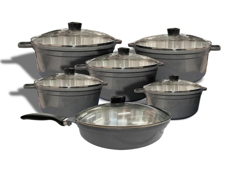 Kit Jogo Panelas Fundida Grossa Aluminio 6 Pçs Com Frigideira - CAVA ...