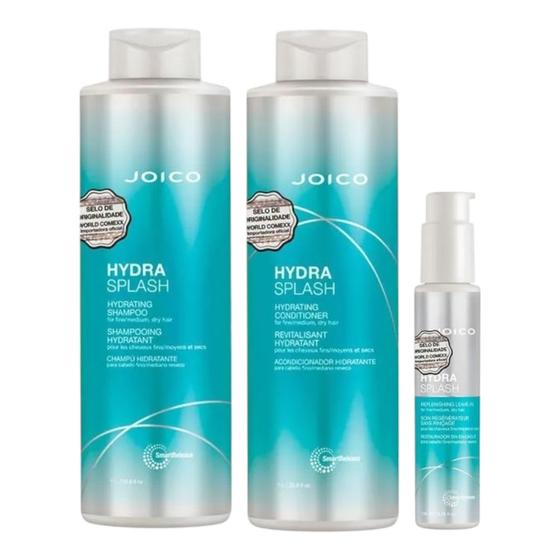 Kit Joico Hydra Splash - Shampoo 1 Litro + Condicionador 1 Litro+ ...