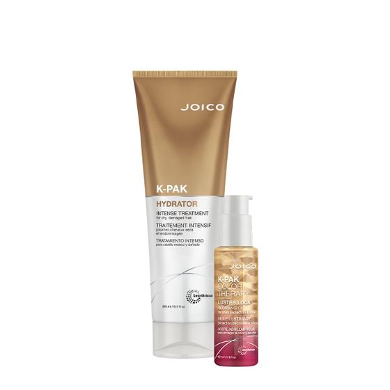 Kit Joico K-PAK Reconstrutor Hydrator Luster Lock Máscara Oil (2 ...
