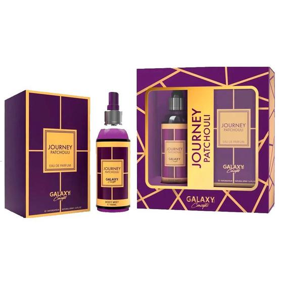Kit Journey Patchouli Galaxy Perfume Feminino EDP 100ml Body Mist 100 ...
