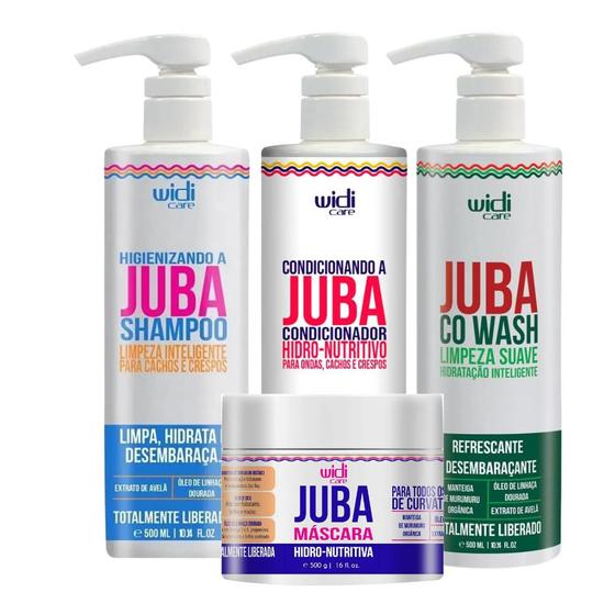 Kit Juba Co Wash Shampoo Condicionador e Mascara Widi Care - Kit de ...
