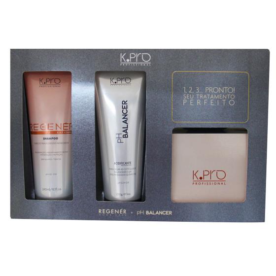 Kit K.pro Regenér + pH Balancer Shampoo Acidificante Máscara - Cuidados ...