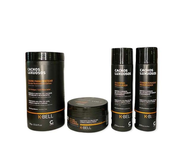 Kit kbell cachos luxuosos shampoo condicionador hair vegano - K-Bell ...