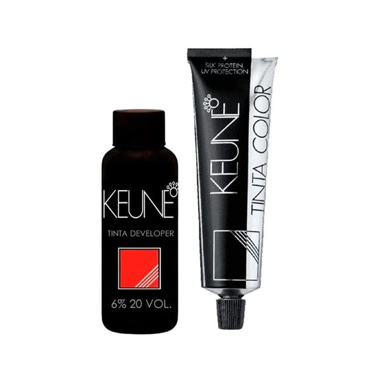 Kit Keune Tinta Color 7 Louro Médio + Creme Oxidante 6% Keune Tinta ...