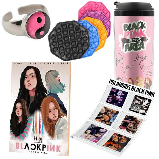 Kit Kpop It Polaroid Idols Copo Térmico BTS e Black Pink - K-Pop - No ...