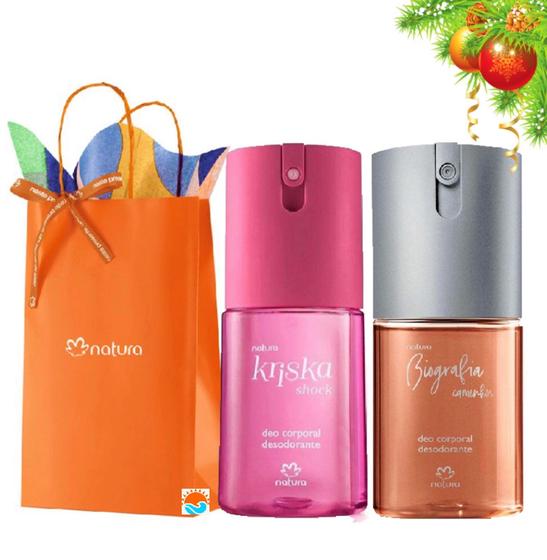 Kit Kriska Shock + Biografia Caminhos Deo Corporal Feminino Natura ...