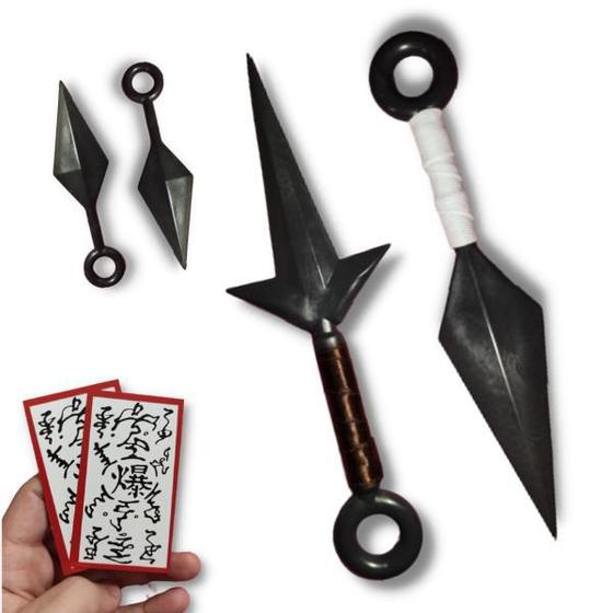 Kit Kunais Naruto Boruto - Kunai Minato + Kunai Naruto + 2 Mini Kunais ...