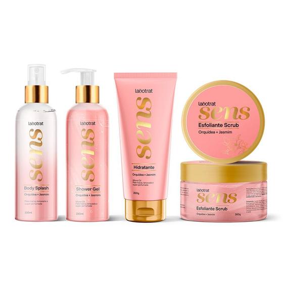 Kit Labotrat Sens Orquídea e Jasmim Shower Gel 230ml+ Body Splash 230ml + Hidratante 200ml ...