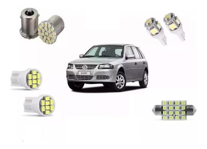 Kit Lampada Led Gol G2 G3 G4 G5 Teto Placa Ré Pingo Farolete - Techone ...