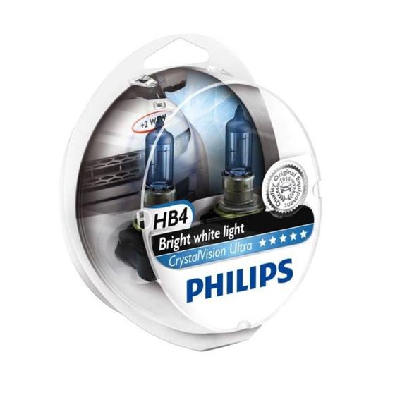 Kit Lâmpada Philips Crystal Vision Ultra HB4 - Luz branca - Lâmpada ...