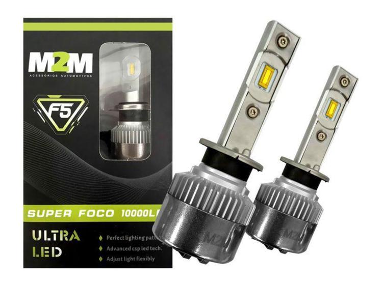 Kit Lâmpada Ultra Led F5 H7 10000 Lumens Super Foco - M2M - Lâmpada ...