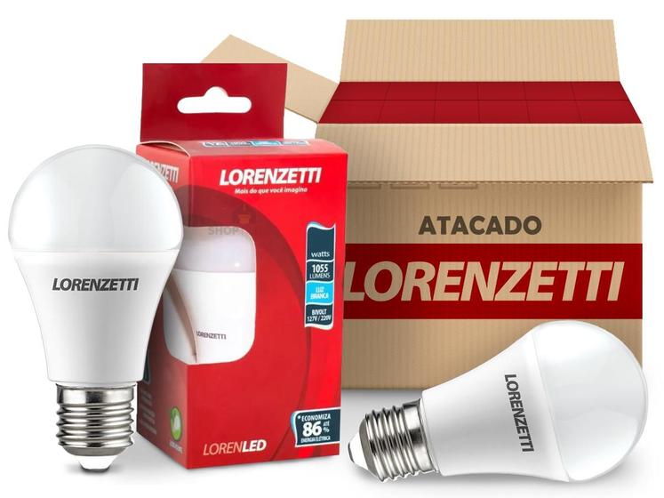 Kit Lâmpadas LED 10 Unidades Lorenzetti Branco Frio E27 9W 6500K Bulbo A60Bivolt110/220v ...