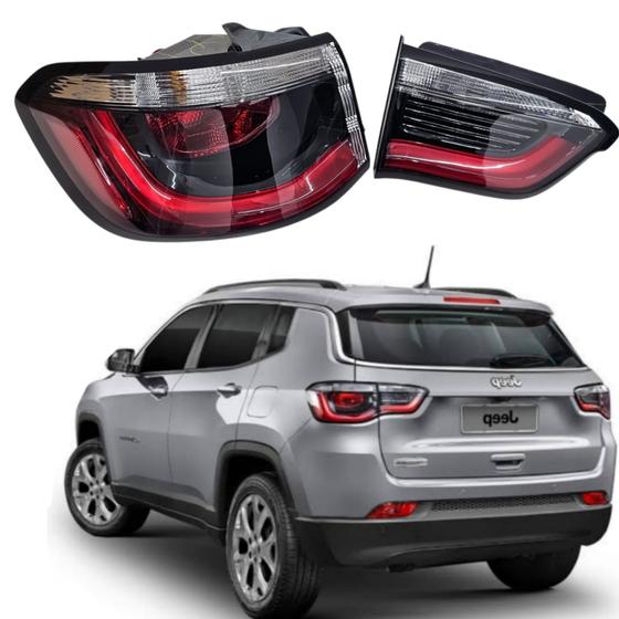 Kit Lanterna Traseira Canto Tampa Jeep Compass 2017 2018 2019 2020 2021 ...