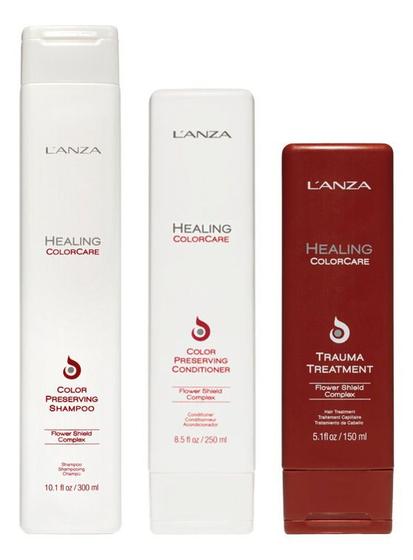 Kit Lanza Colorcare Shampoo Cond Trauma Treatment Tratamento - Kit de ...