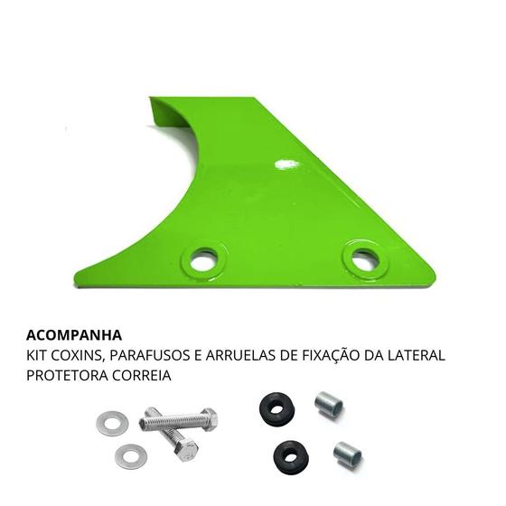 Kit lateral protetor correia verde completa do walk machine millennium ...