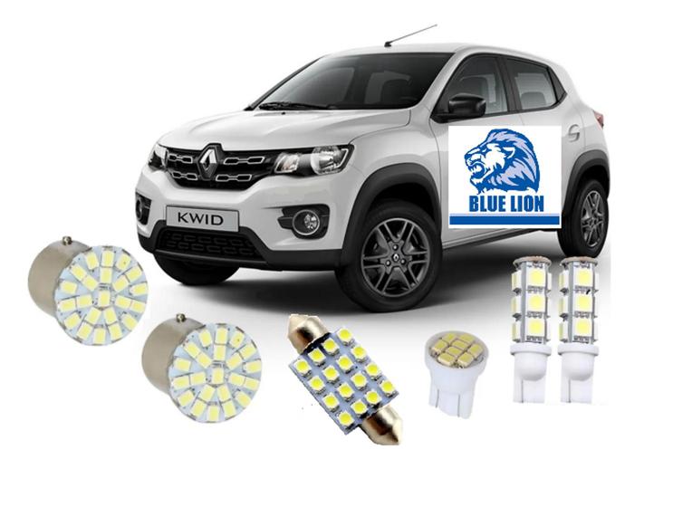 Kit Led Renault Kwid 2019 2018 2017 Farol Teto Placa Ré Leds - Blue ...