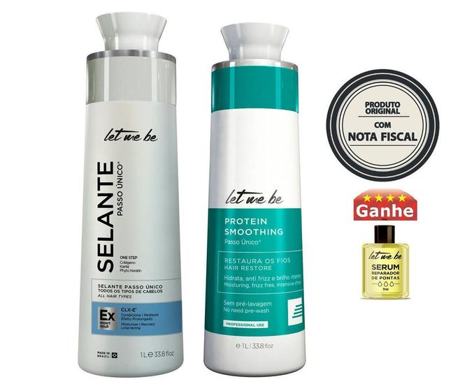 Kit Let Me Be 2 Selagem 1l Passo Unico Sem Formol Termoativo ...