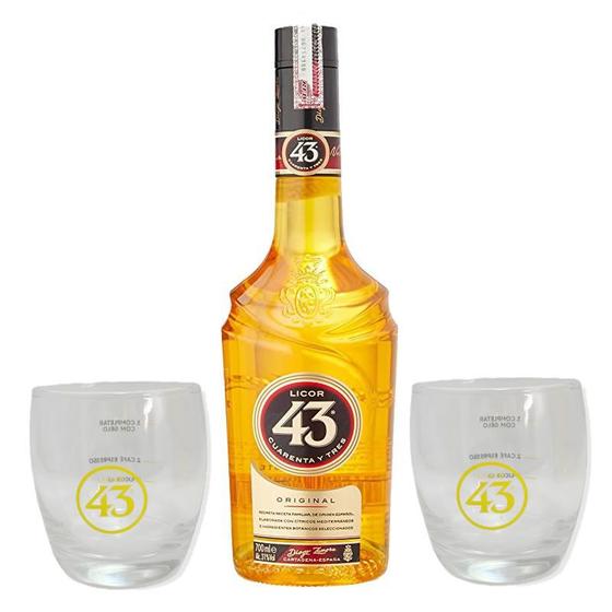 Kit Licor 43 (Cuarenta y Tres) 700 ml + 2 Copos - Licor - Magazine Luiza