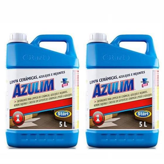 Kit Limpa Azulejo Azulim 5 litros 2 Unidades - Start - Limpador ...