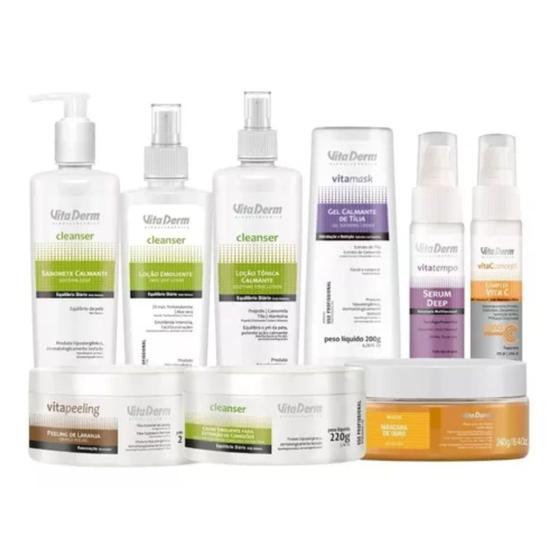 Kit Limpeza De Pele Profissional Completo - Vita Derm - Kit de ...