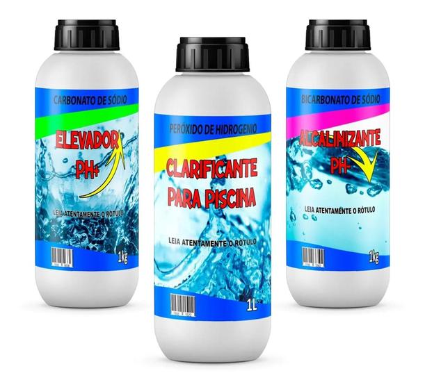 Kit Limpeza De Piscina Elevador De Ph Alcalinizante Peroxido - Alquimia ...
