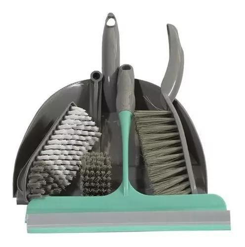 Kit Limpeza Multiuso Lavanderia 5 Peças Rodo Pia Pá Escovas - FRATELLI ...