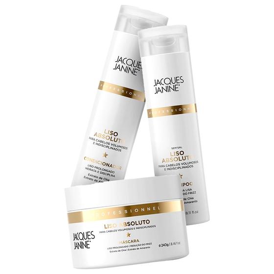 Kit Liso Absoluto Home Care Jacques Janine 3 Itens - Kit de Tratamento ...