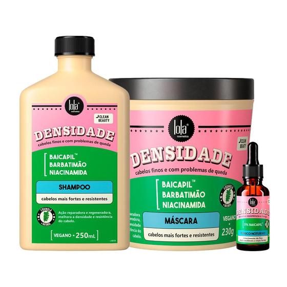 Kit Lola Cosmétics Reparação Densidade - Shampoo e Máscara de ...