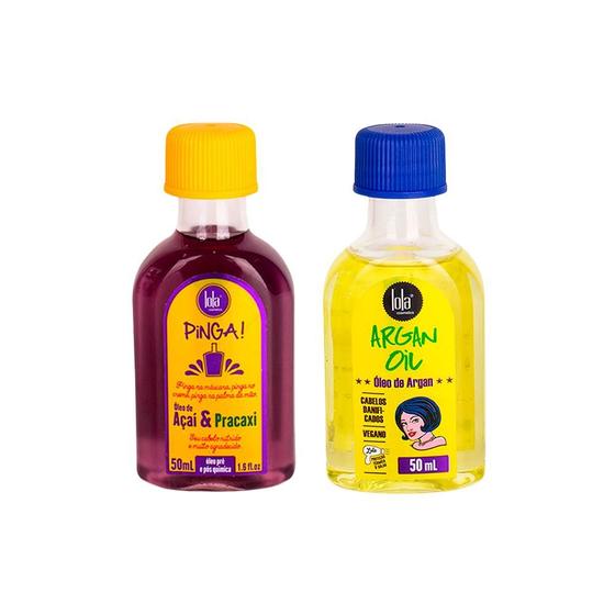 Kit Lola From Rio - Leave-In Argan Oil 50ml + Óleo Pinga! Açai ...