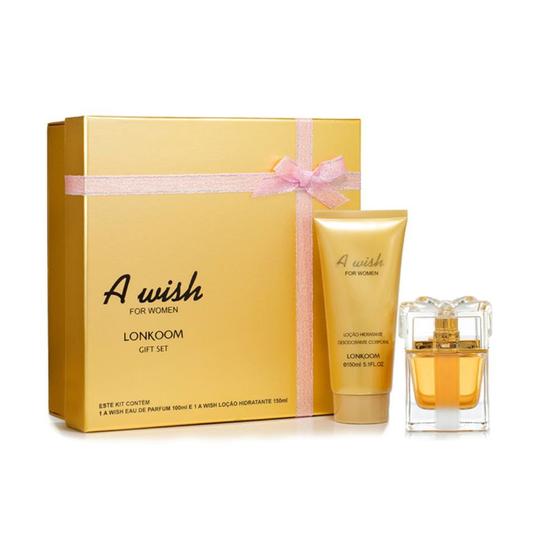 Kit Lonkoom A Wish Perfume EDP + Loção Hidratante Corporal - Lonkoom ...
