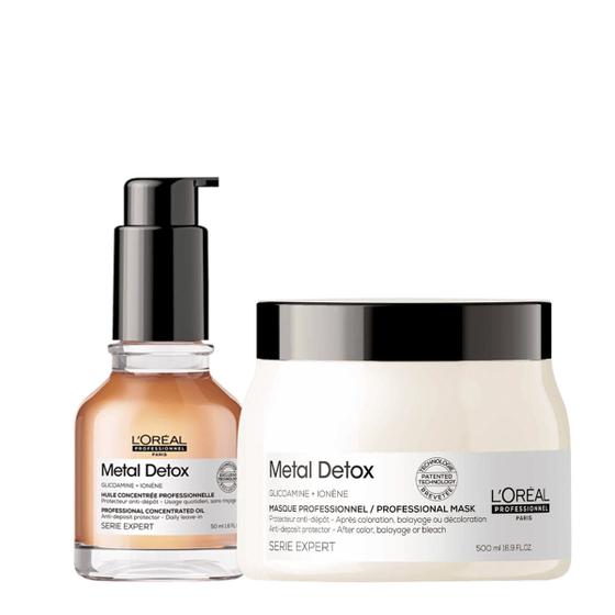 Kit LOréal Professionnel Metal Detox Máscara G e Óleo (2 produtos) - L ...