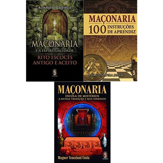Kit Maçonaria e a espiritualidade/ Maçonaria: 100 instruções /Maçonaria ...