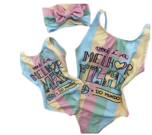 Kit mãe e Filha Body Bory acompanha 1 Body adulto + 1 infantil + uma ...