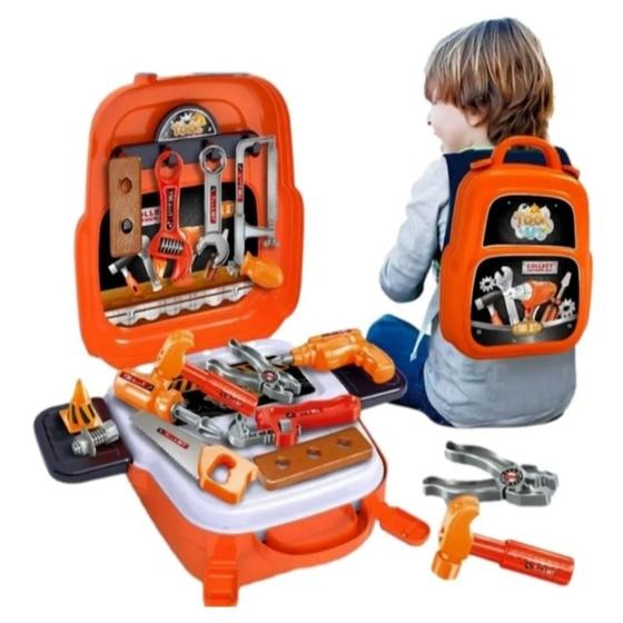 Kit Mala De Ferramentas Educativa Infantil 22 Peças Mochila - Toy King ...