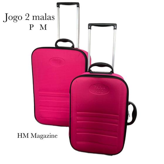 Kit Mala de viagem Media 23 kg + Bordo 10kg - PAIVA BAG - Mala Avulsa ...